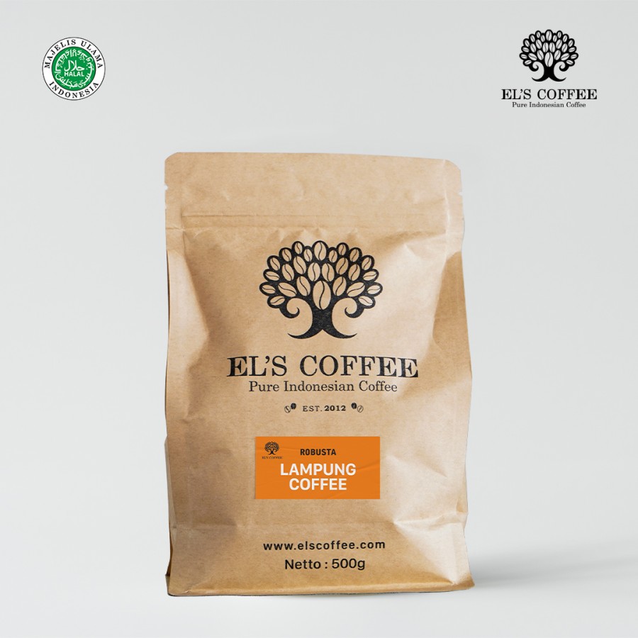Roasted Beans Robusta Lampung EL'S COFFEE - Halal | Inaexport