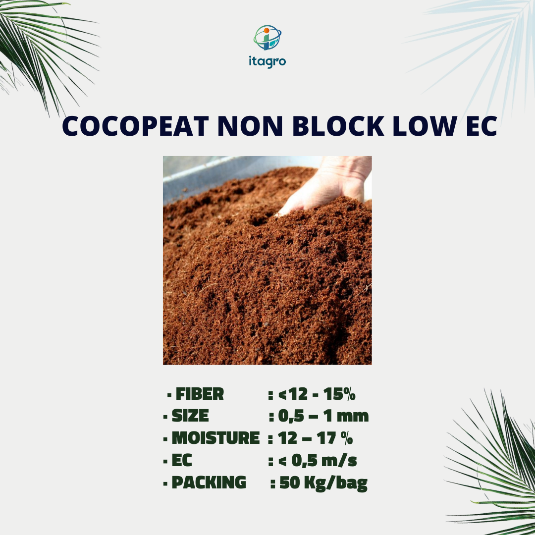 Cocopeat Non Block Low ec | Inaexport