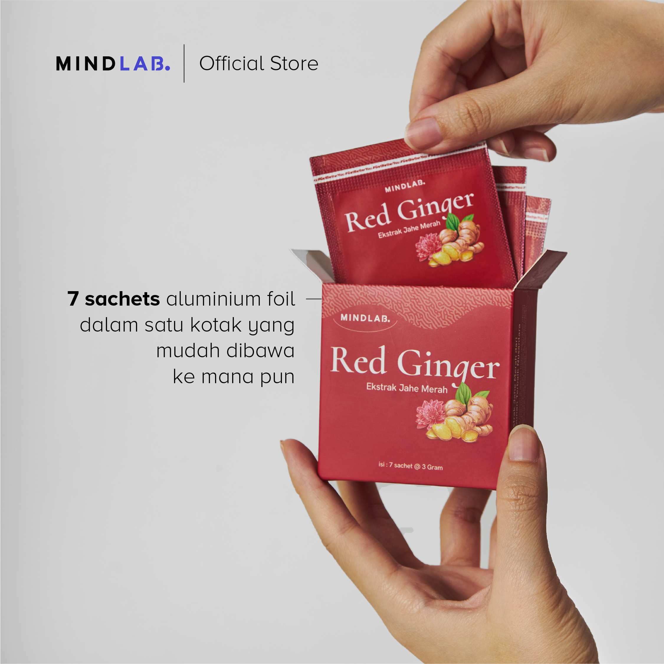 Instant Red Ginger Powder Drink - 21 Gram - Healthy Drinks | Inaexport