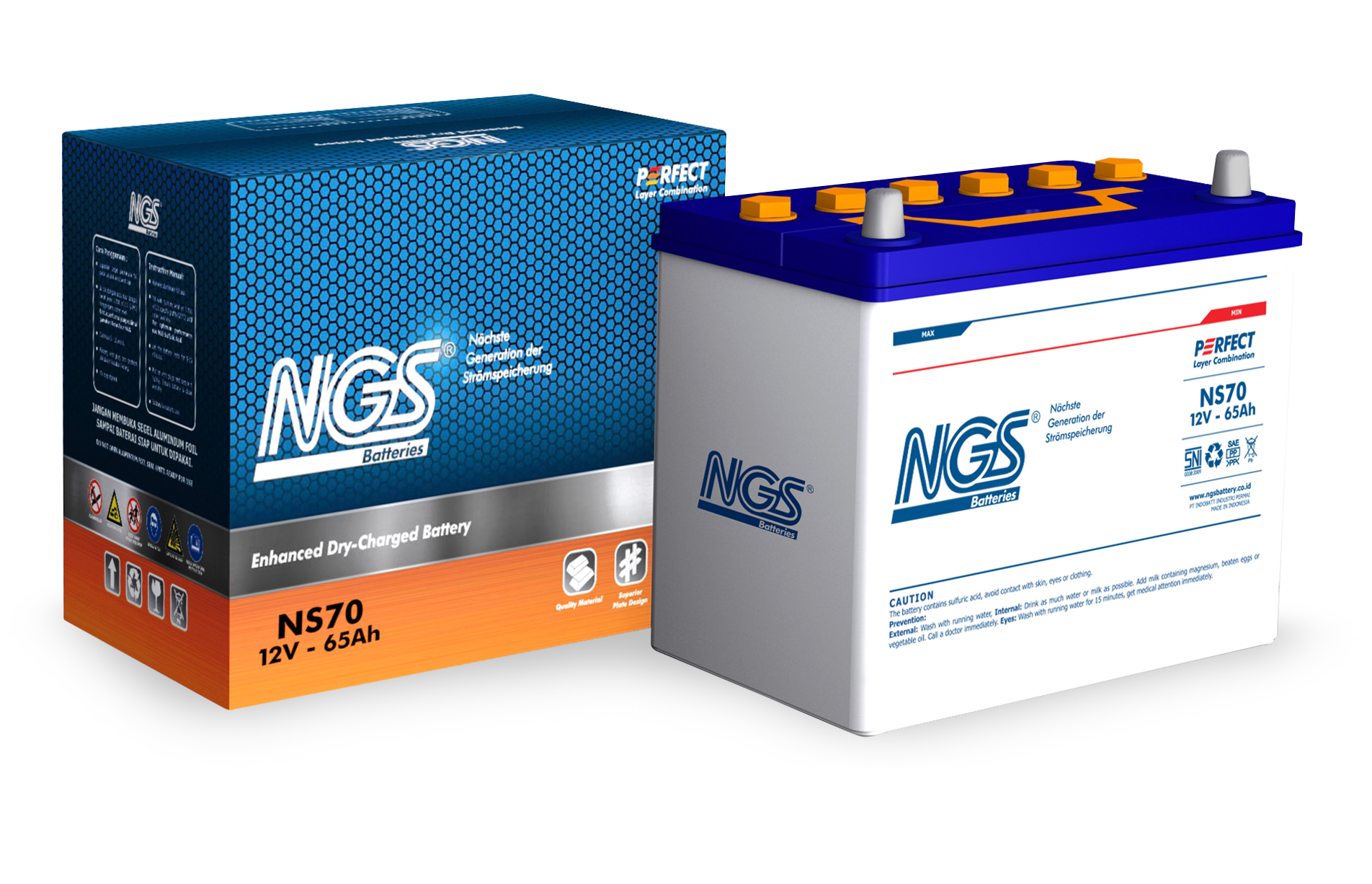 NGS Dry Charged Battery | Inaexport