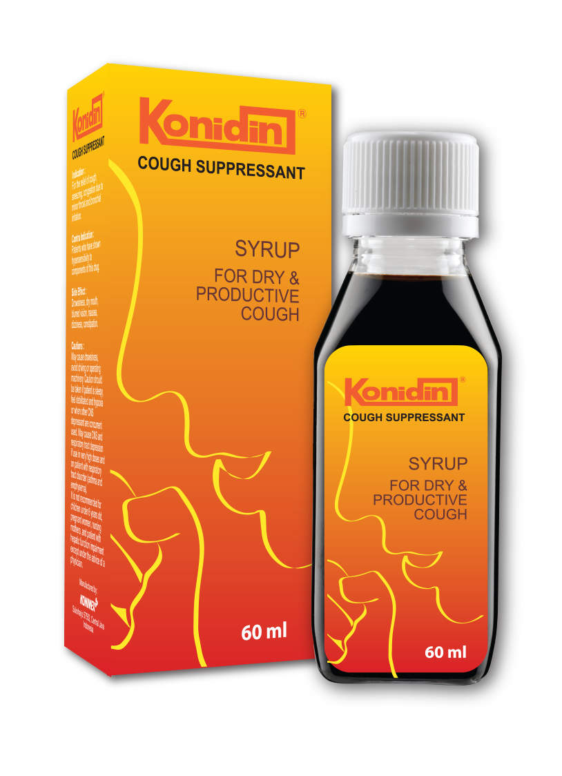 KONIDIN Cough Suppressant Syrup | Inaexport