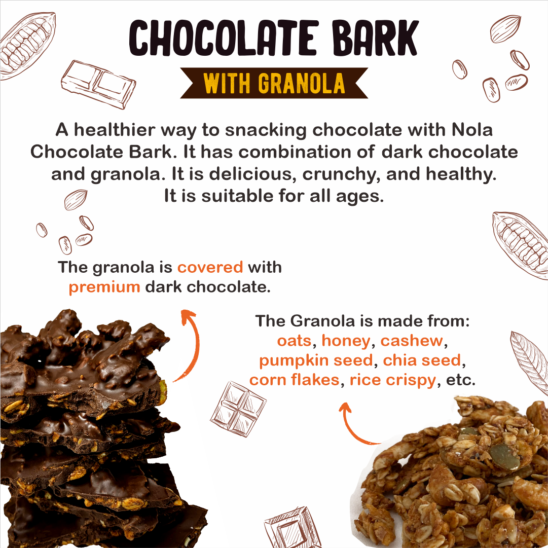 Nola Chocolate Bark With Granola | Inaexport