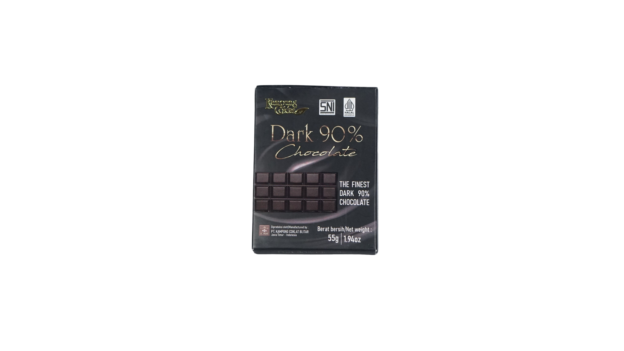 Dark Chocolate 90% Bar 55 gr | Inaexport