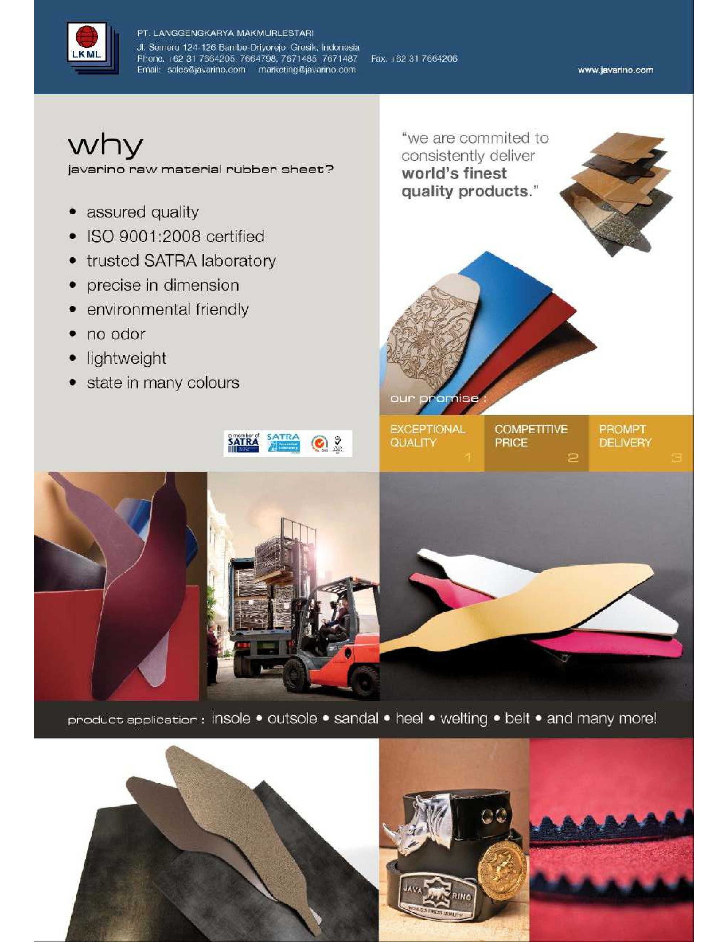 Rubber soling sheet | Inaexport