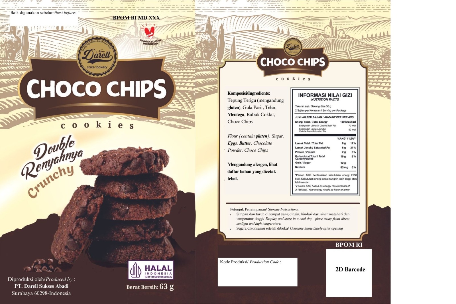 Choco Chips Cookies | Inaexport