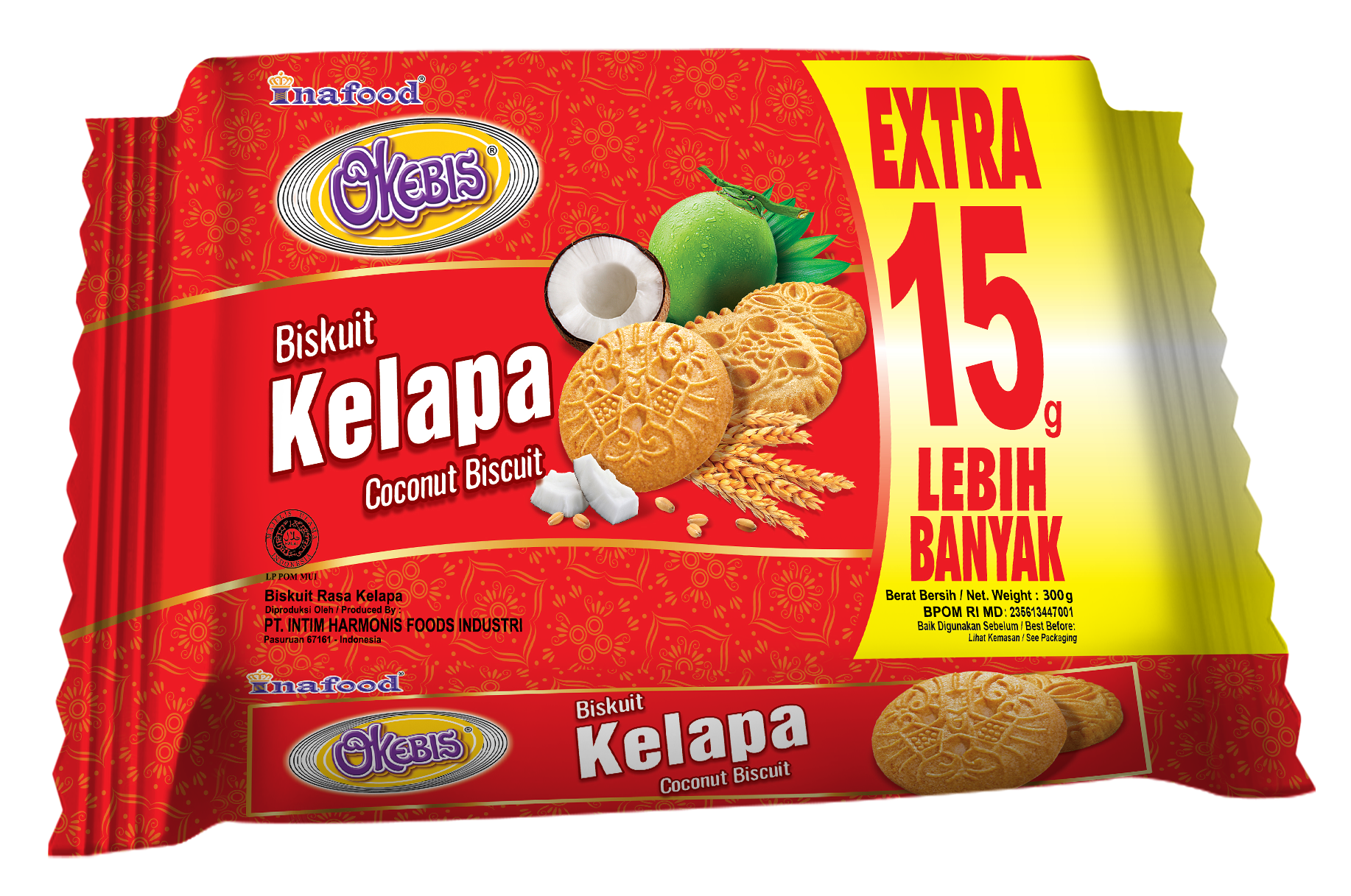 Okebis Extra Coconut Biscuits 28 | Inaexport