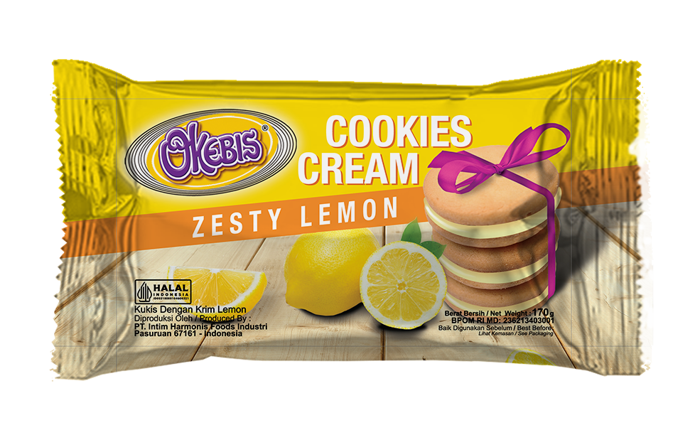 Okebis Cookies Cream Zesty Lemon 20 | Inaexport