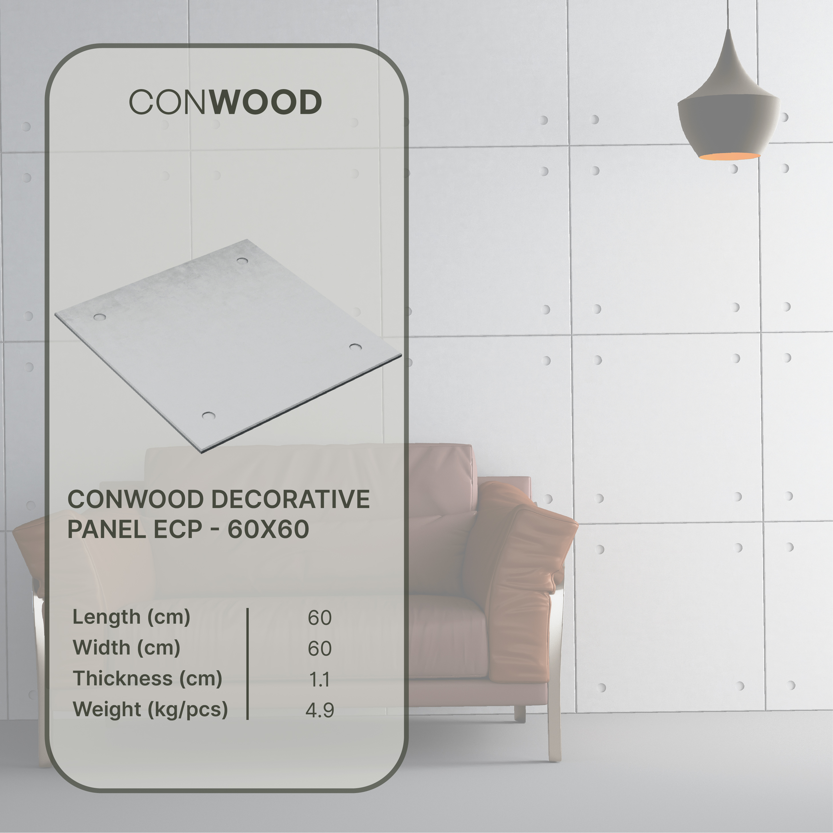 Conwood Decorative Panel ECP 60 X 60 Series | Inaexport
