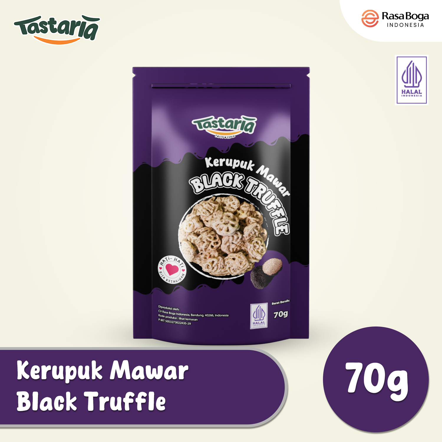 Black Truffle Rose Crackers | Inaexport