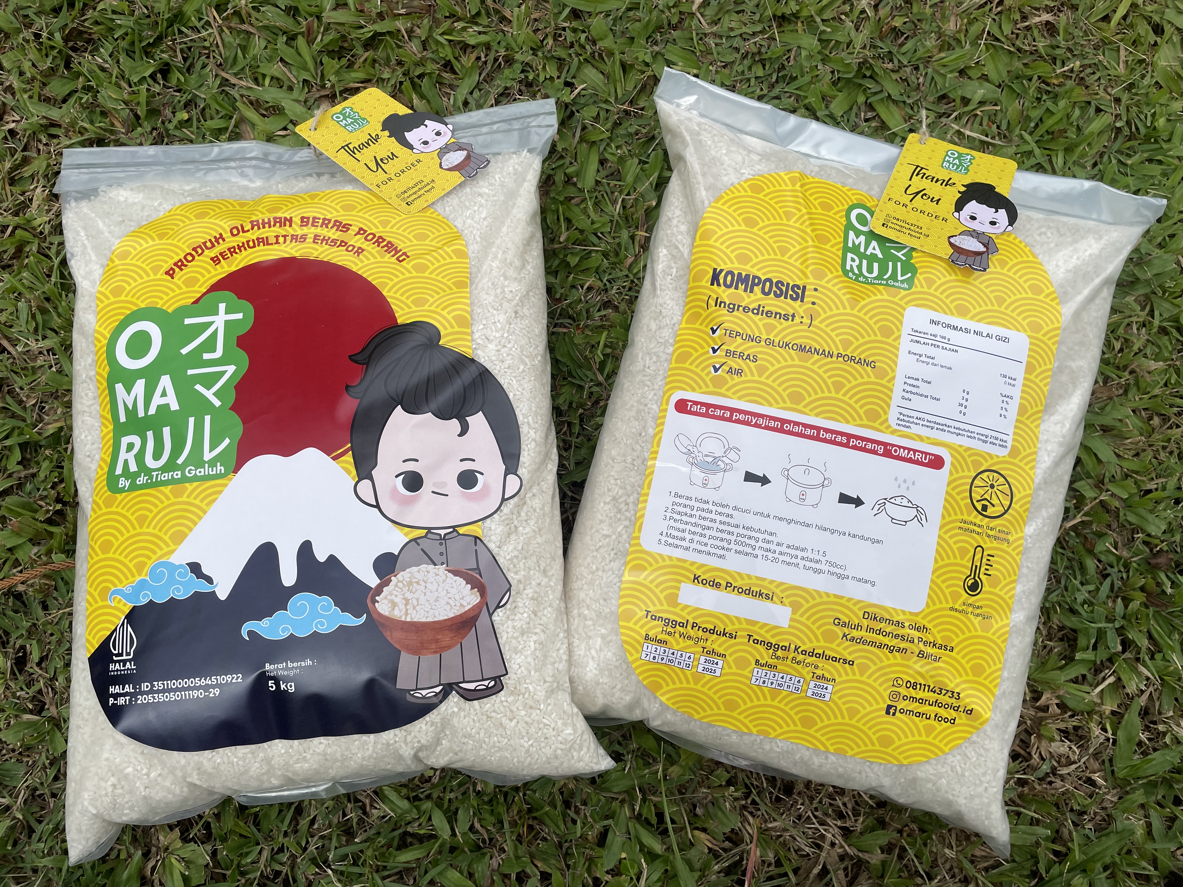 OMARU Konjac Rice by dr. Tiara Galuh | Inaexport