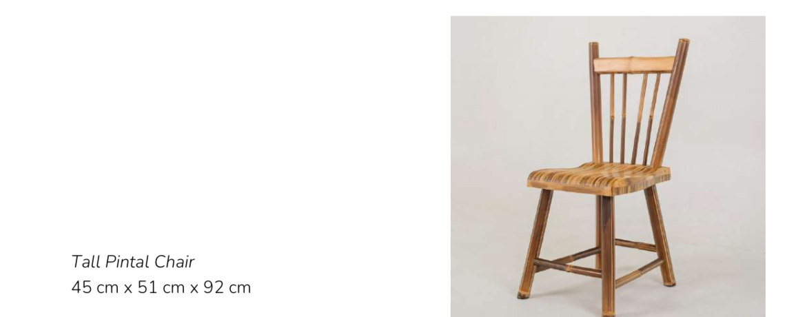 BAMBOO - TALL PINTAL CHAIR | Inaexport