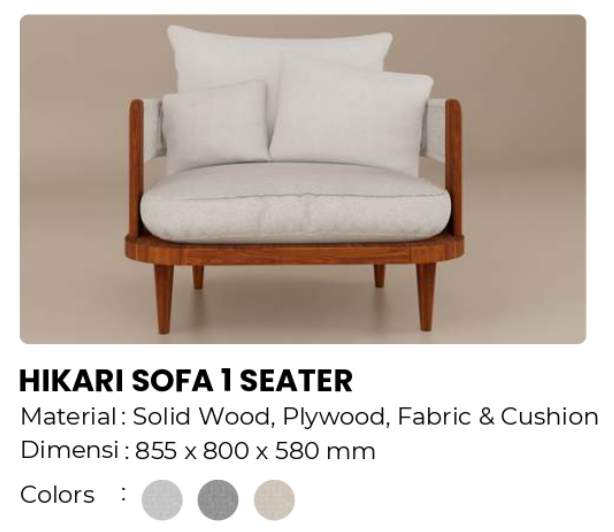 BMN LIVING – Hikari Collection – Hikari 1 Seater | Inaexport